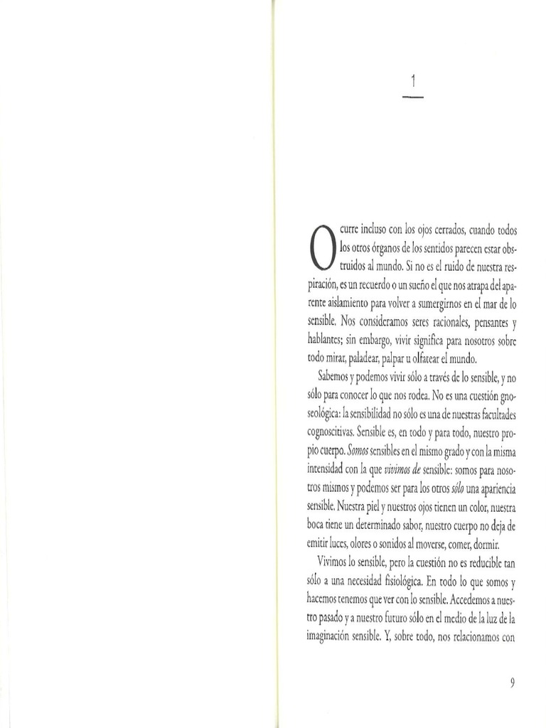 La Vida Sensible (Emanuele Coccia) | PDF