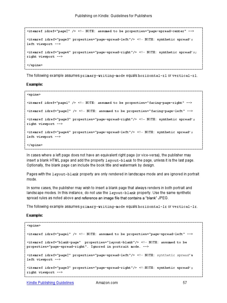 Kindle Publishing Guidelines | PDF | Amazon Kindle | Graphic Design