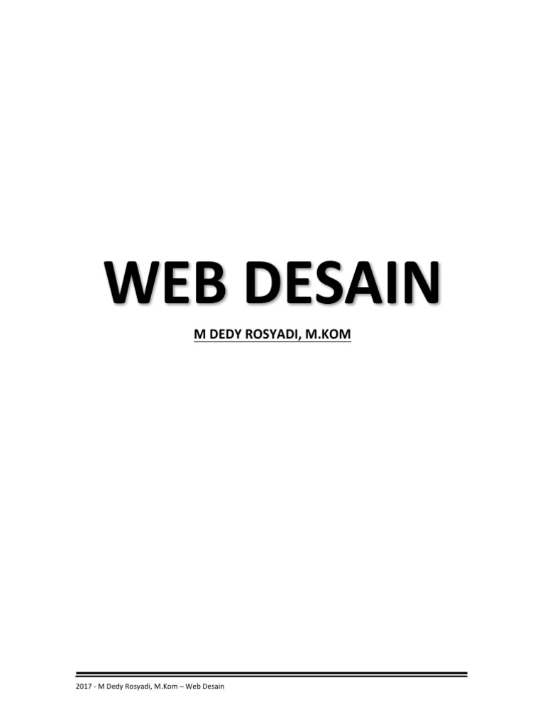 Materi Web Desain Edit | PDF