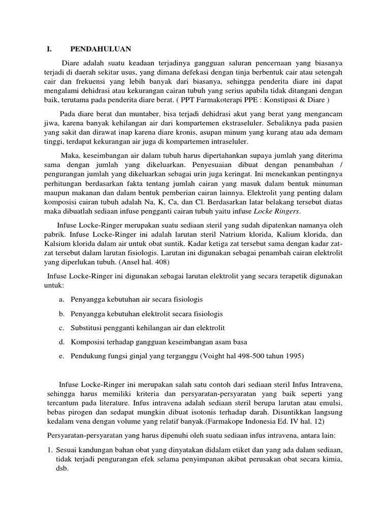 Infus Locke Ringer | PDF