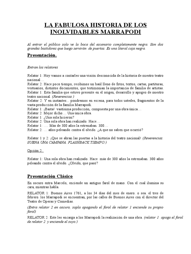 Los Marrapodi | PDF | Circo | Musica Tango