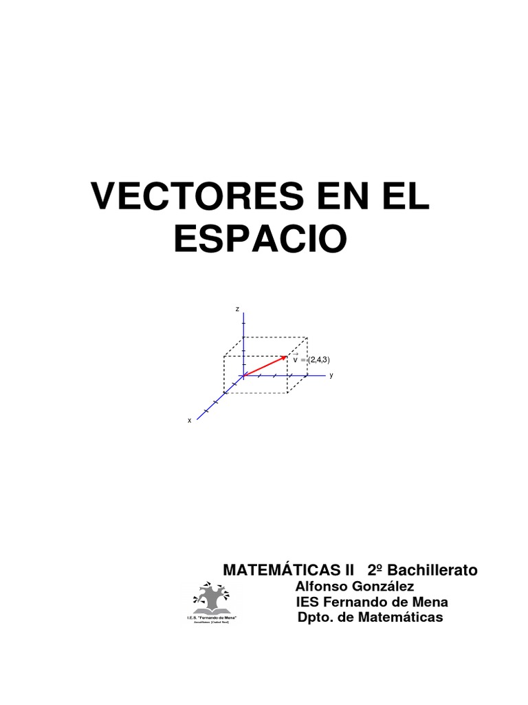 Vectores 03 | PDF | Vector Euclidiano | Espacio vectorial
