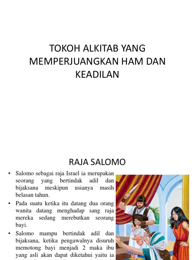 Tokoh Alkitab Perjuangkan HAM dan Keadilan | PDF
