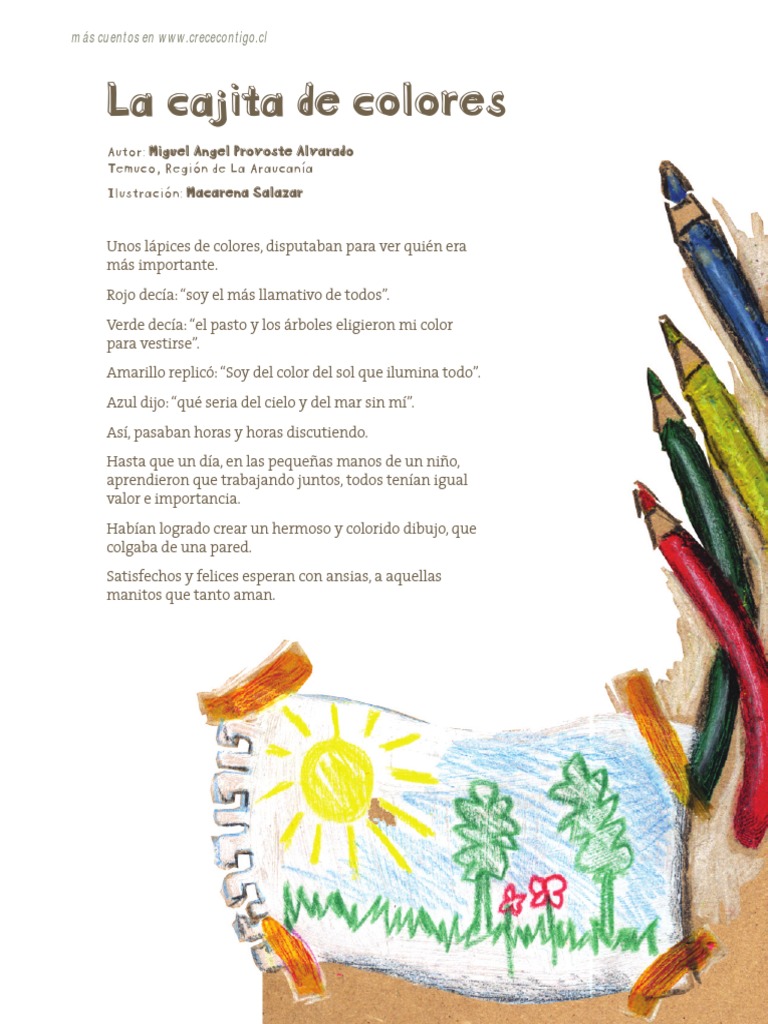 La cajita de colores: un cuento infantil | PDF | Poesía