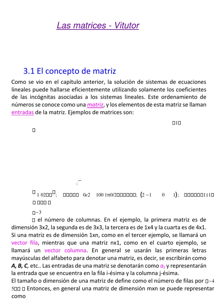 Matrices 2 | PDF | Matriz (Matemáticas) | Cadena Markov
