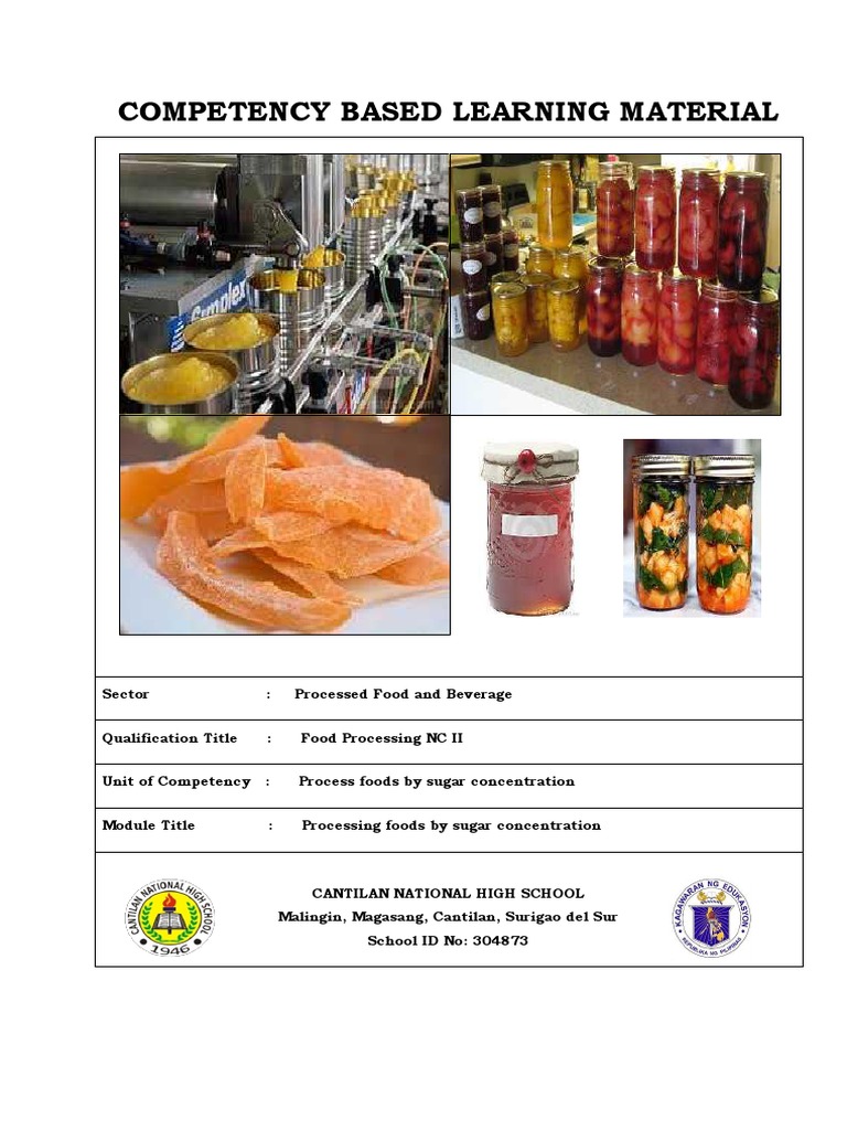 Competency Based Learning Material | PDF | Fruit Preserves | Food And ...