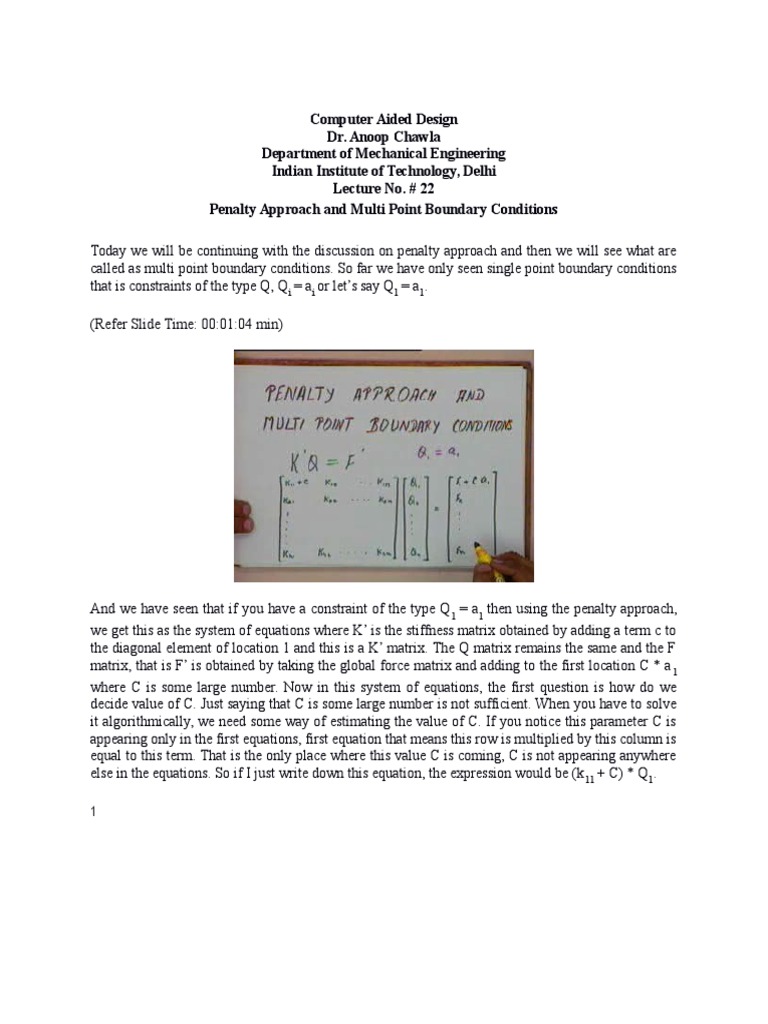 Lec22 PDF | PDF | Boundary Value Problem | Matrix (Mathematics)