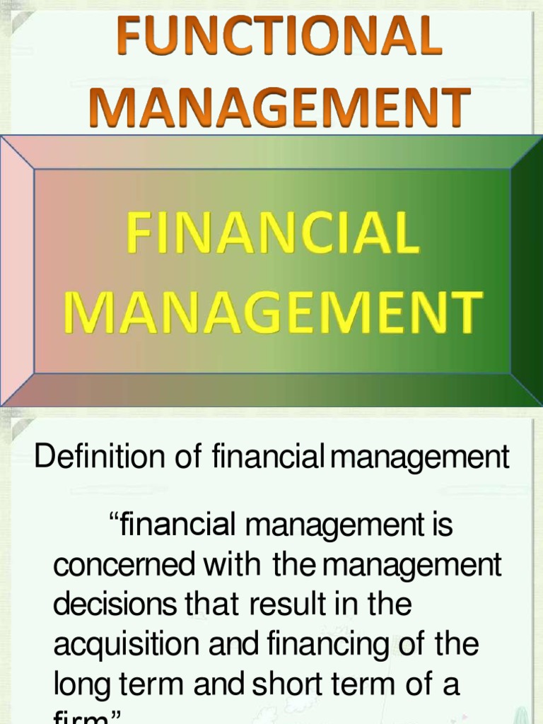 Financial Management | PDF | Corporations | Money