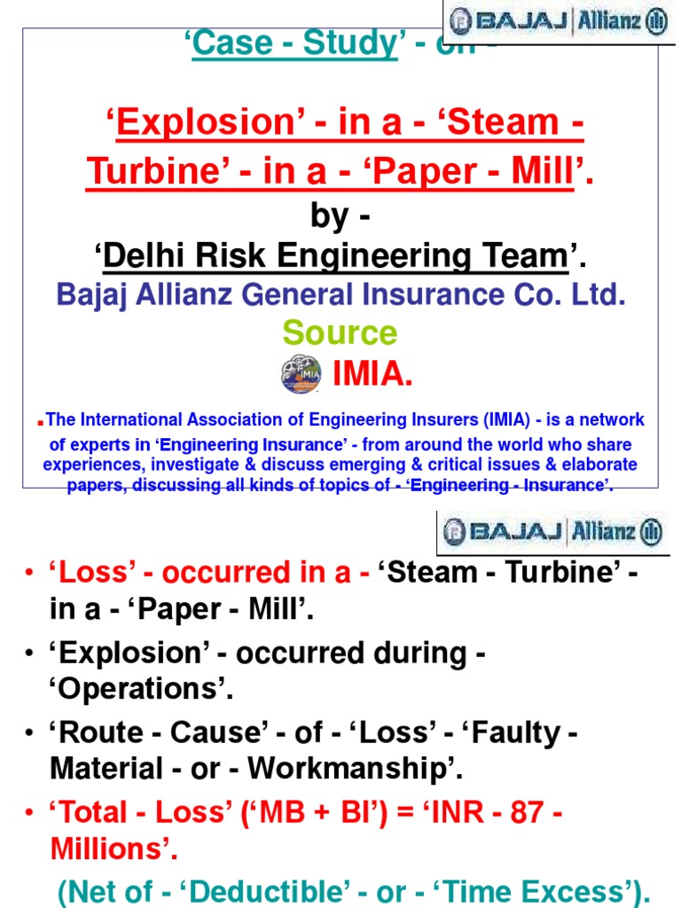 Steam Turbine Explosion at Bajaj Mill | PDF | Turbine | Energy Conversion