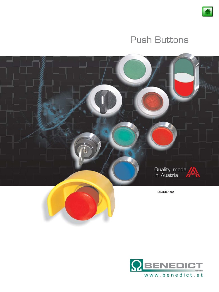 Push Buttons and Accessories Catalog | PDF | Alternating Current | Switch