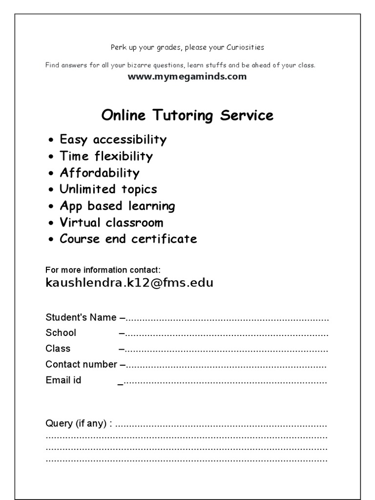 Online Form | PDF
