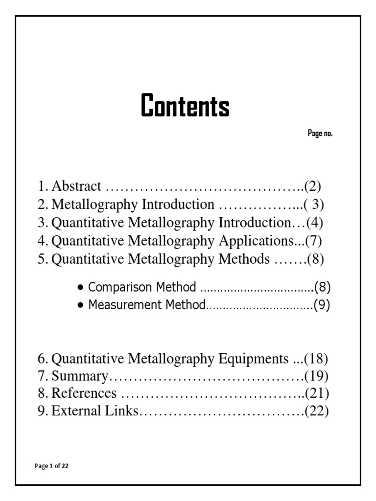 Quantitative Metallography PDF | PDF | Building Engineering | Materials Science
