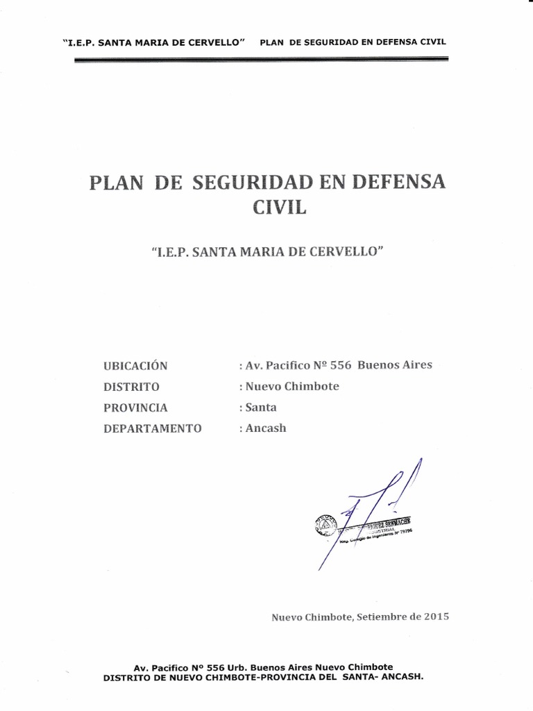 Plan Seguridad en Edificacion PDF | PDF | Herida | Defensa Civil