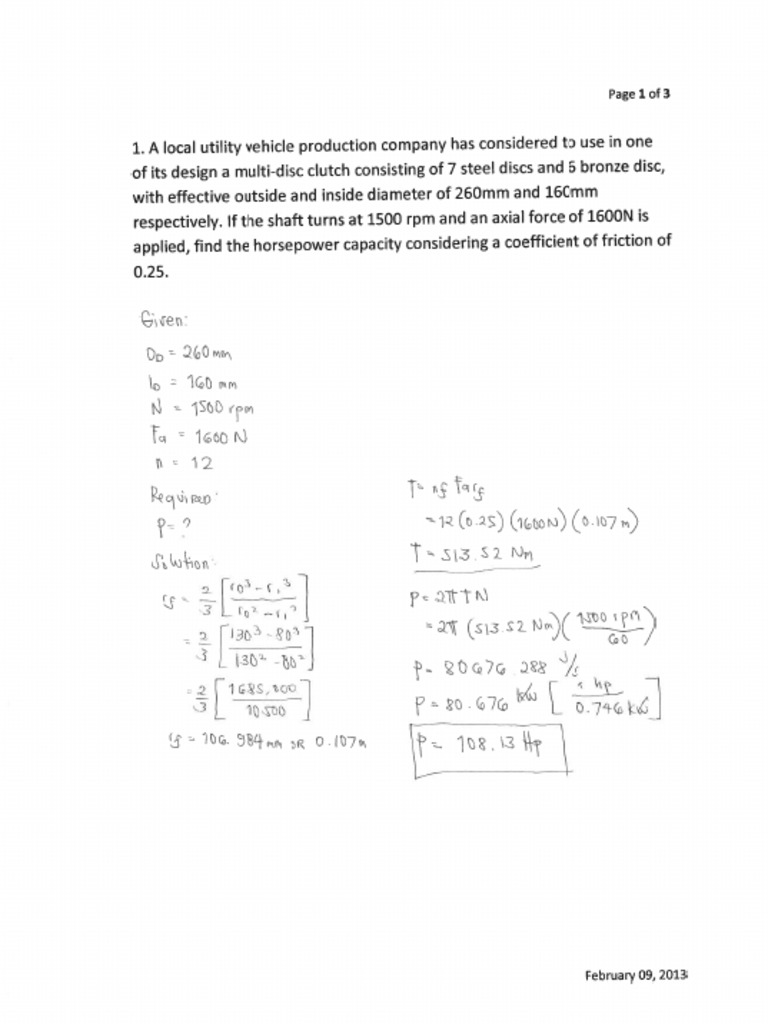 Problem Solving Machine Design 2 | PDF