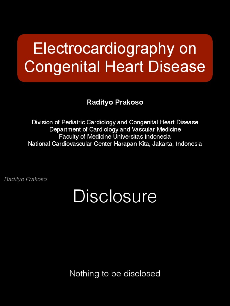 Electrocardiography in Congenital Heart Disease | PDF | Congenital ...