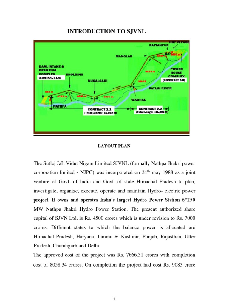 Overview of SJVNL Hydro Power Project | PDF | Valve | Bearing (Mechanical)