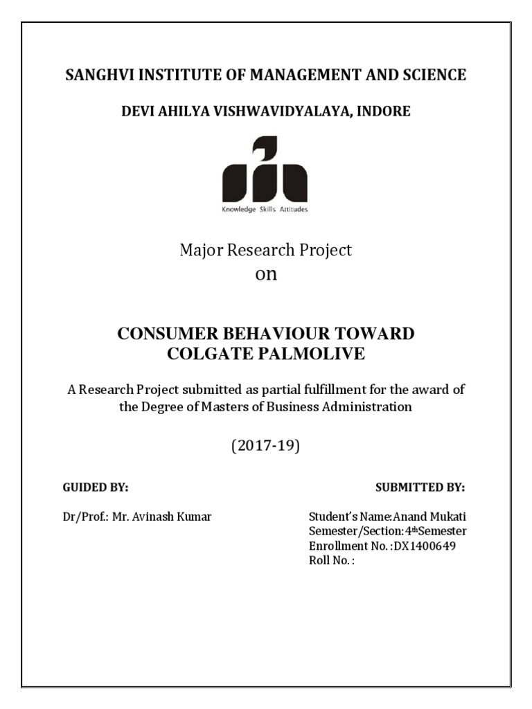 Colgate MRP | PDF | Data Analysis | Advertising