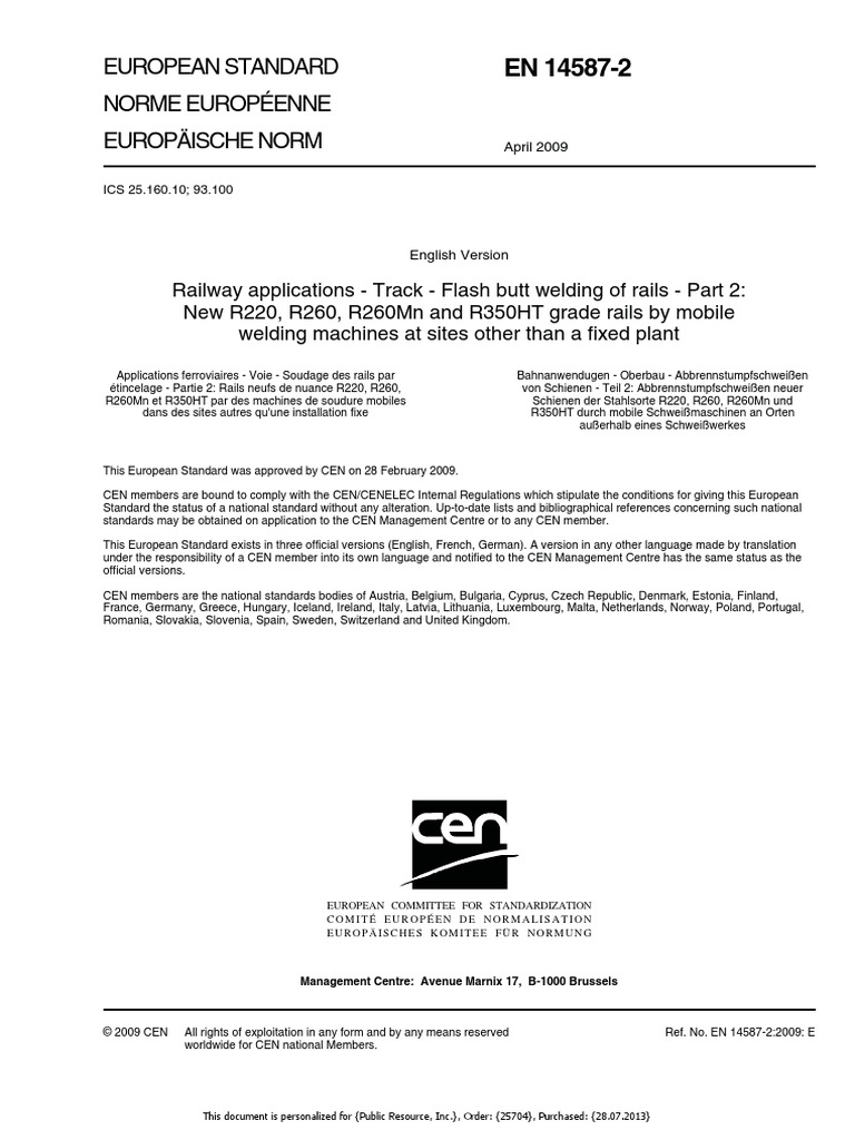 European Standard Norme Européenne Europäische Norm | PDF | Forging ...