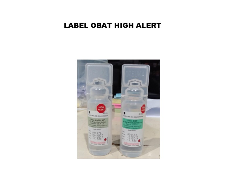 Label High Alert | PDF