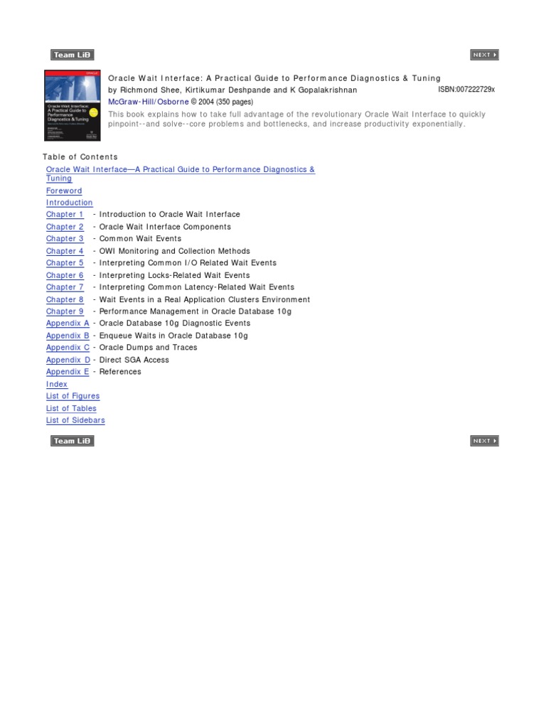 A Practical Guide To Performance Diagnostics And Tuning Pdf Pdf Oracle Database Databases