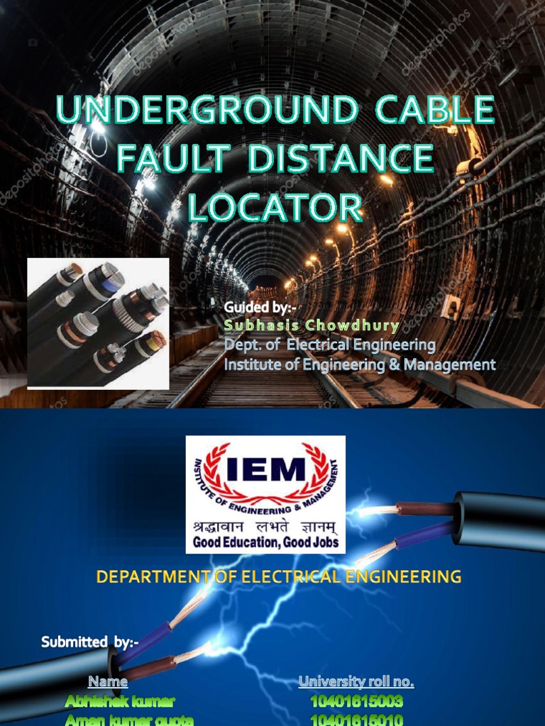Underground Cable Fault Distance Locator | PDF | Arduino | Electrical ...