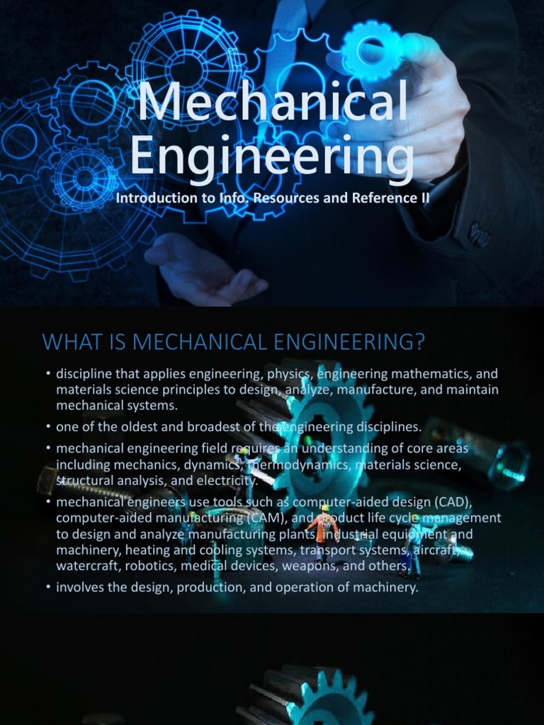Mechanical Engineering: Introduction To Info. Resources and Reference ...