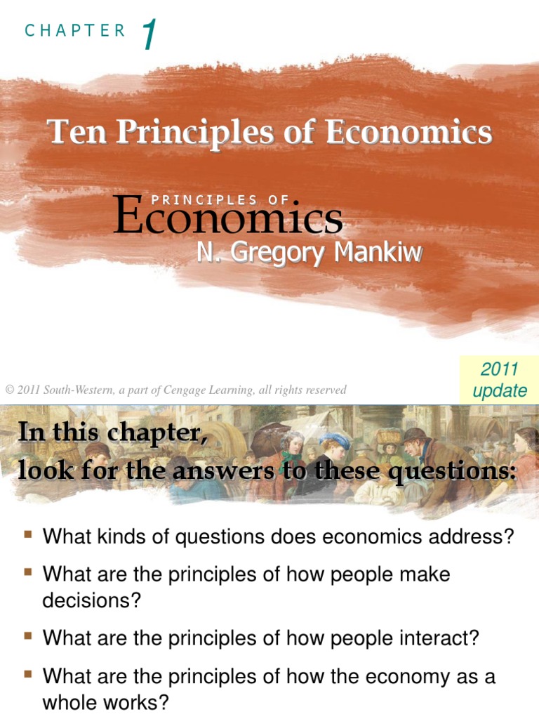 E201 Ch01 Ten Principles of Economics | PDF | Economics | Prices