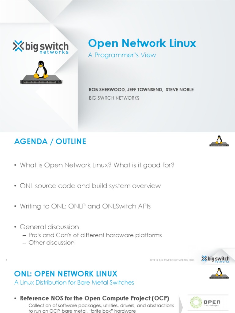 Open Network Linux For Developers | PDF | Linux | Operating System