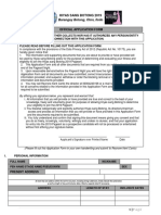 Format of Application Form For Minority Status Certificate To ...