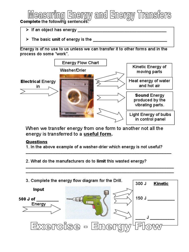 2 Measuring Energy and Energy Transfers | PDF | Efficiency | Engines
