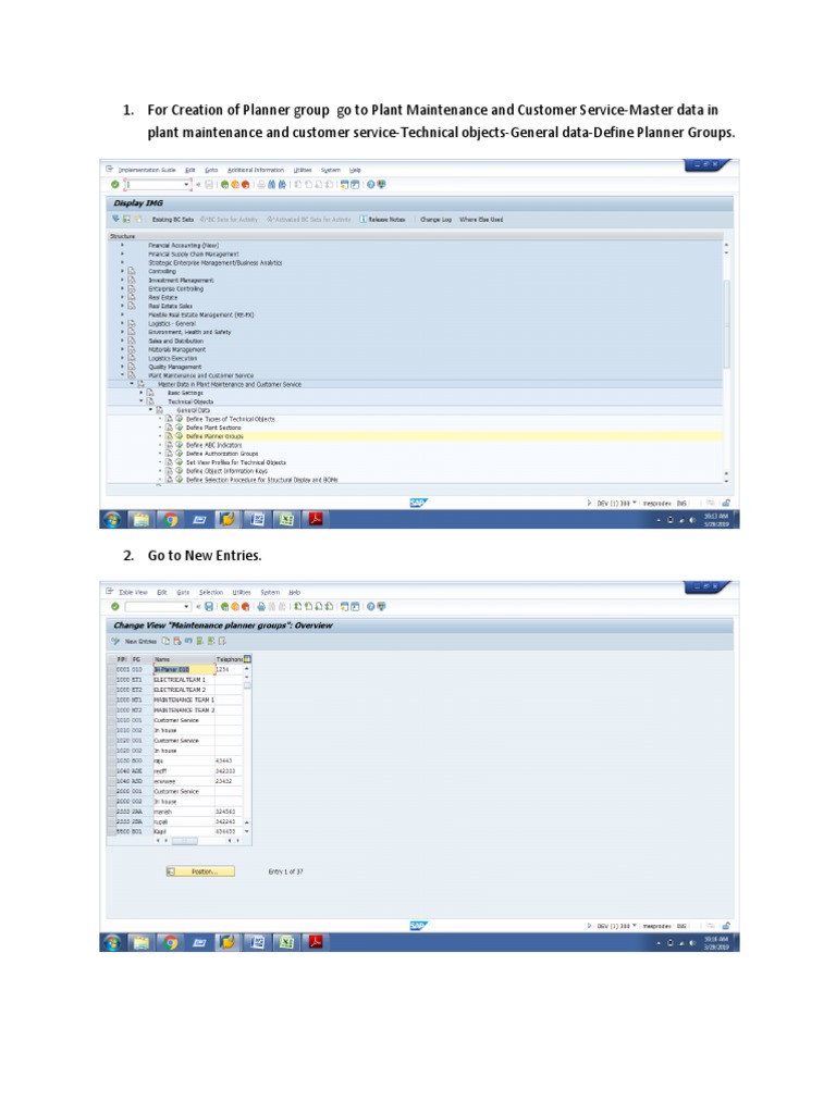 Create Planner Groups in SAP PM | PDF | Computers