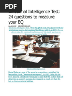 WLEIS Emotional Intelligence Questionnaire | PDF | Emotional ...