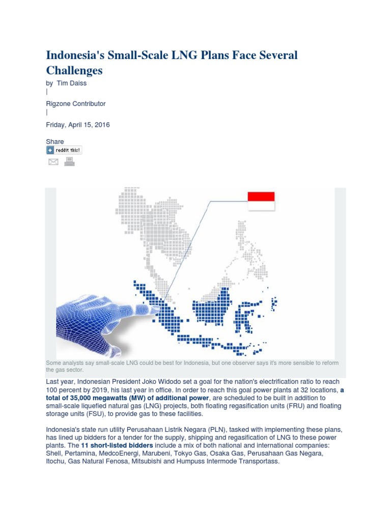 Indonesia's Small-Scale LNG Challenges | PDF | Liquefied Natural Gas ...