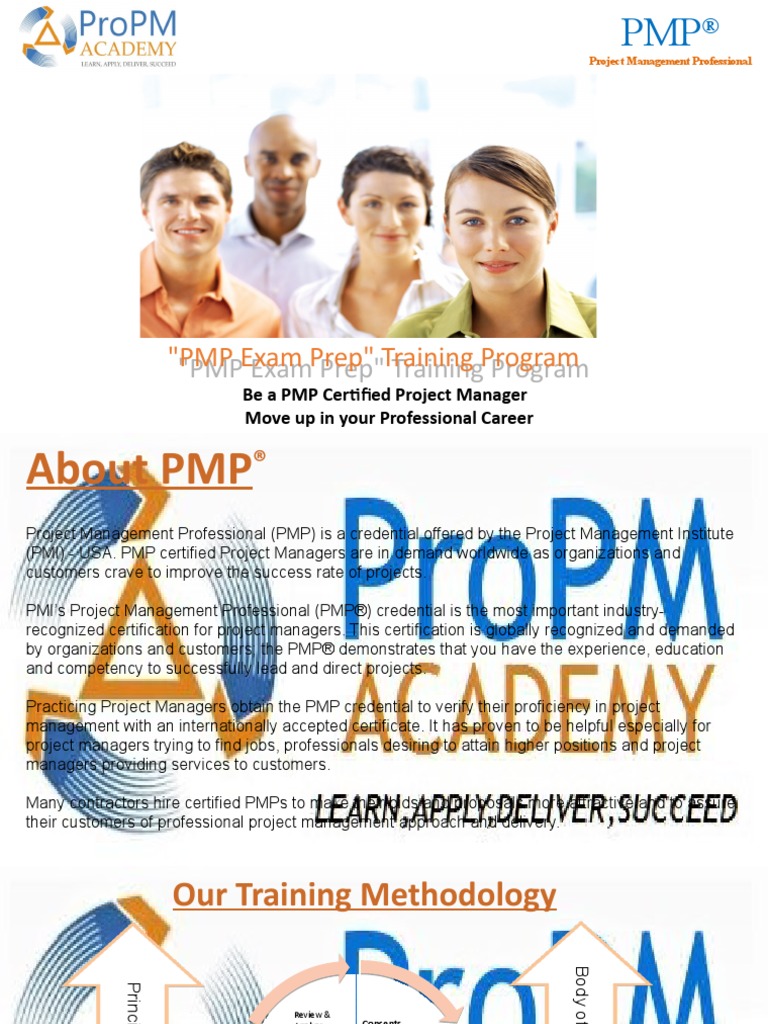 PMP Brochure Corporate | PDF | Project Management Professional ...