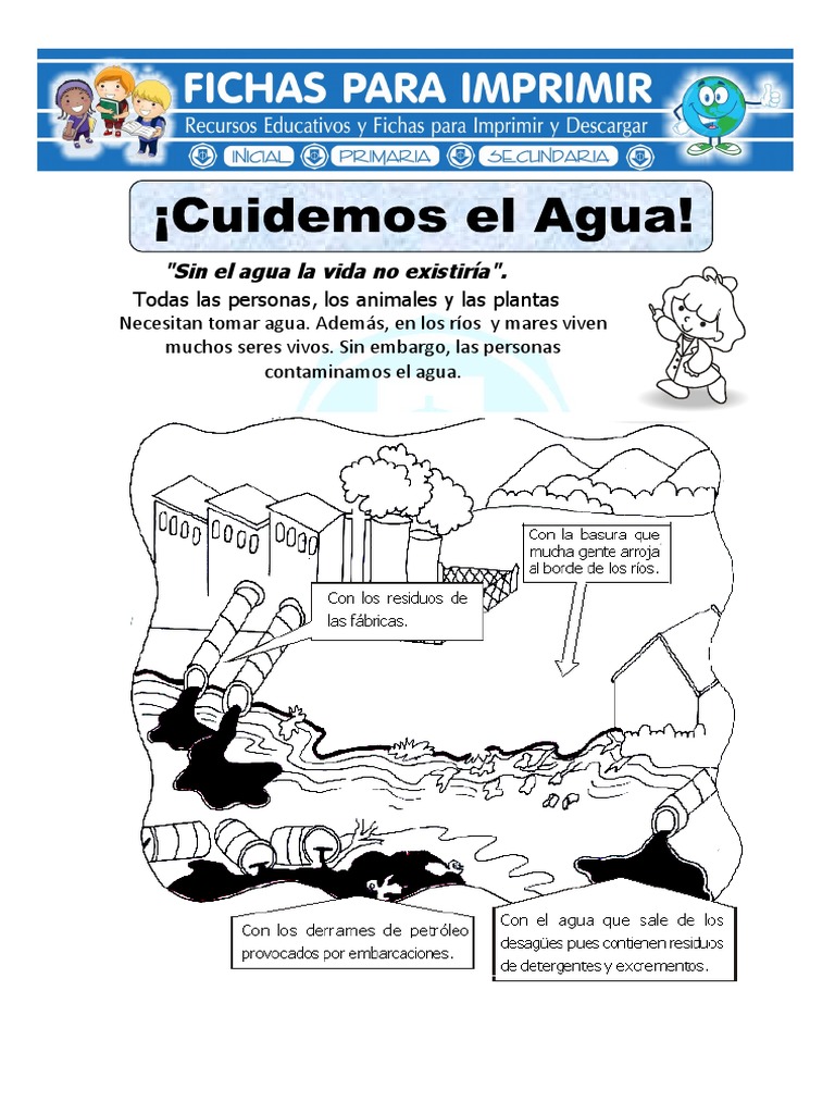 Ficha de Cuidar El Agua para Primaria | PDF