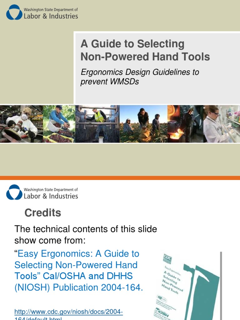 Ergo Guide Select Hand Tools | PDF