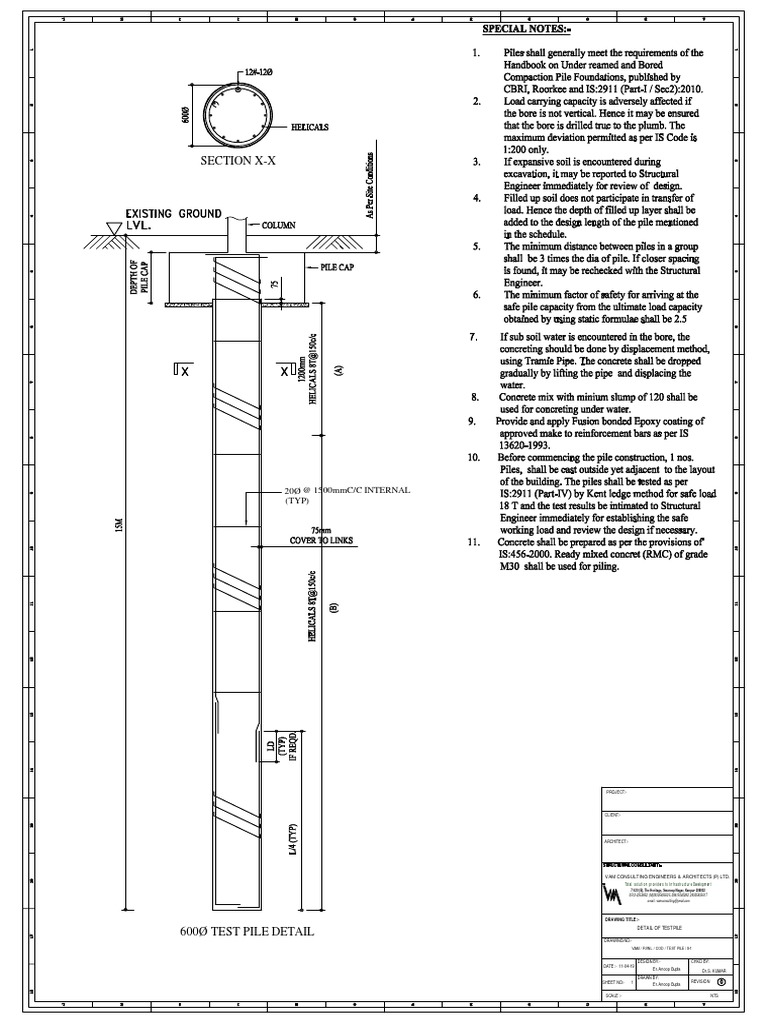 600 Dia Test Pile | PDF