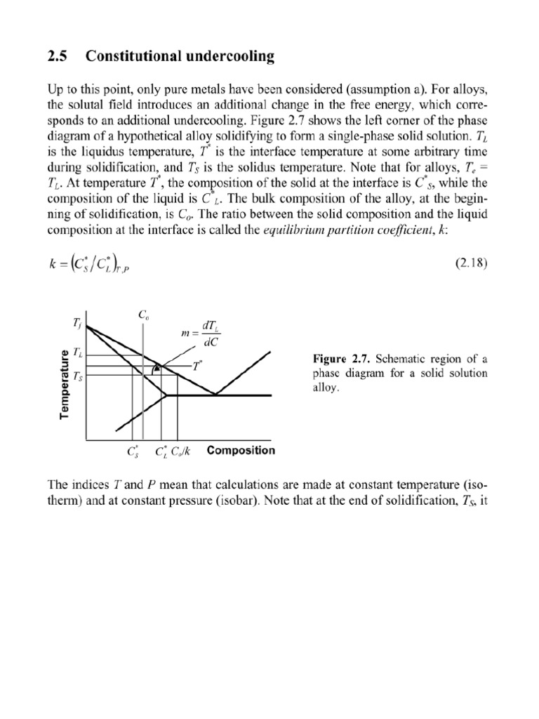 Constitutional Undercooling | PDF