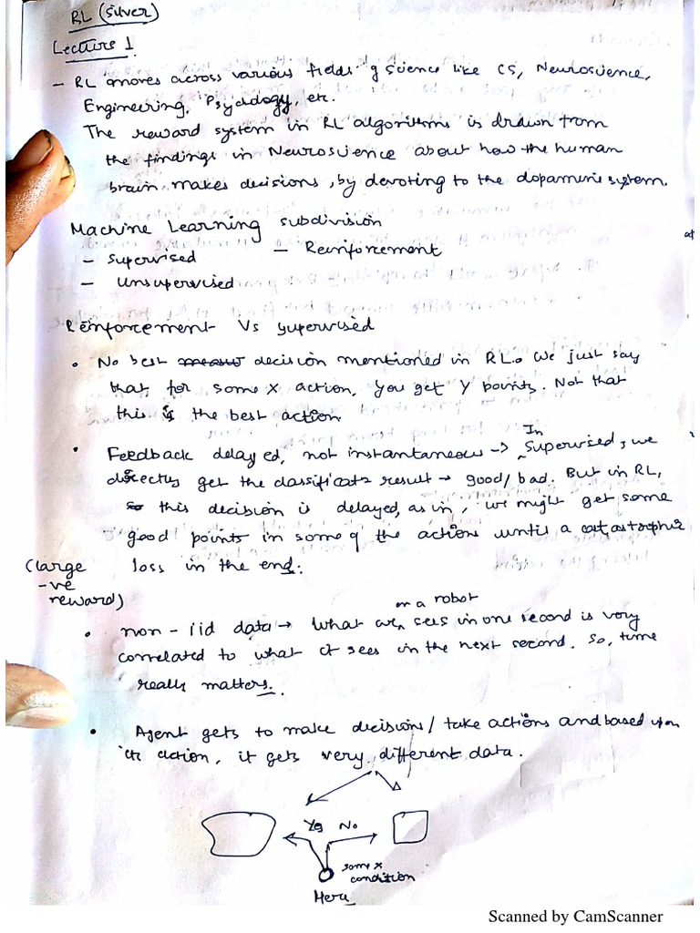 Lecture 1 - Intro To RL | PDF