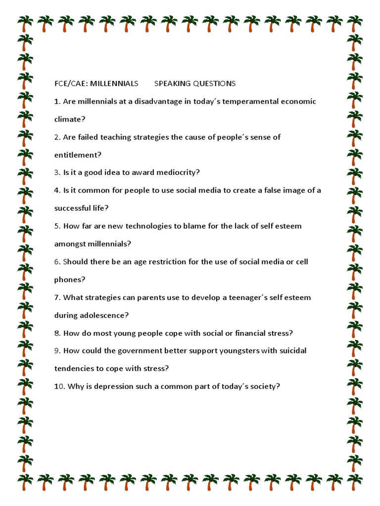 FCE Speaking-Social Issues | PDF | Social Science