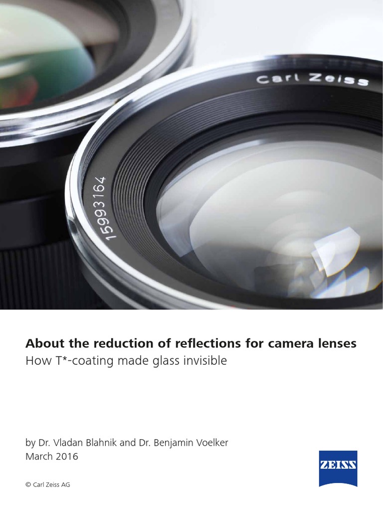 CarlZeiss T Coating PDF | PDF | Camera Lens | Exposure (Photography)