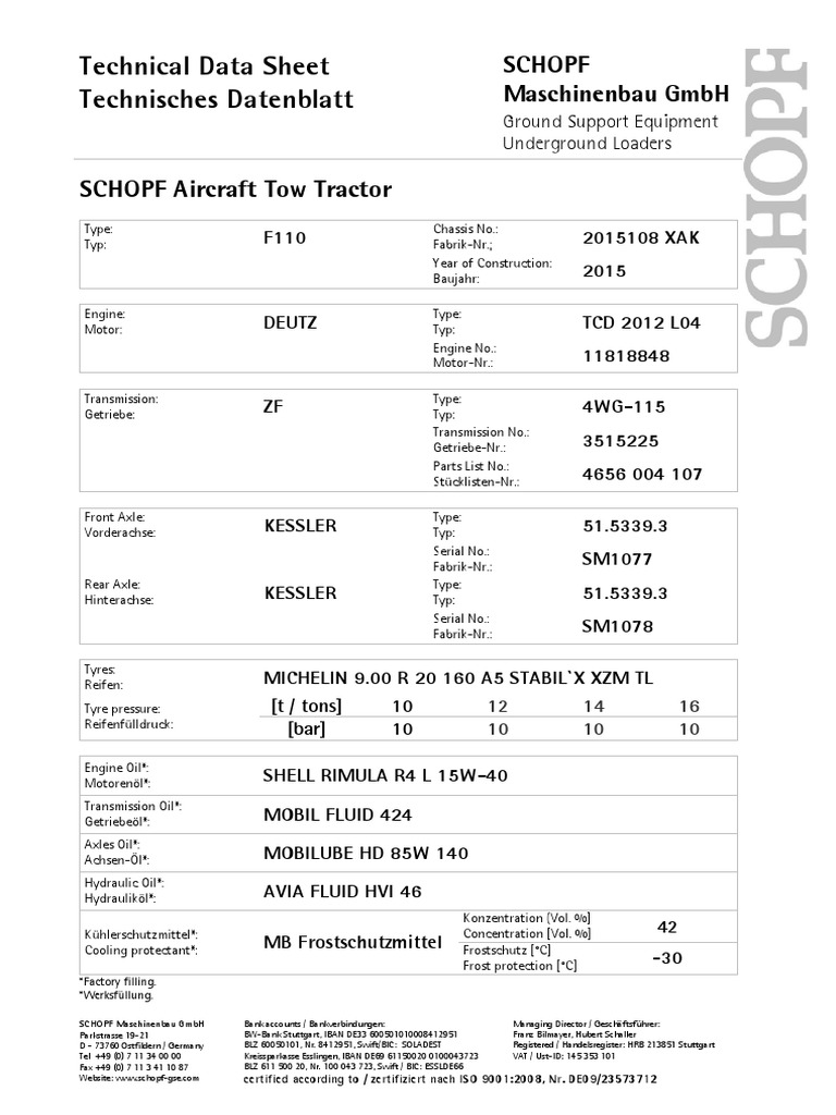 Techn Data Sheet 2015108 | PDF