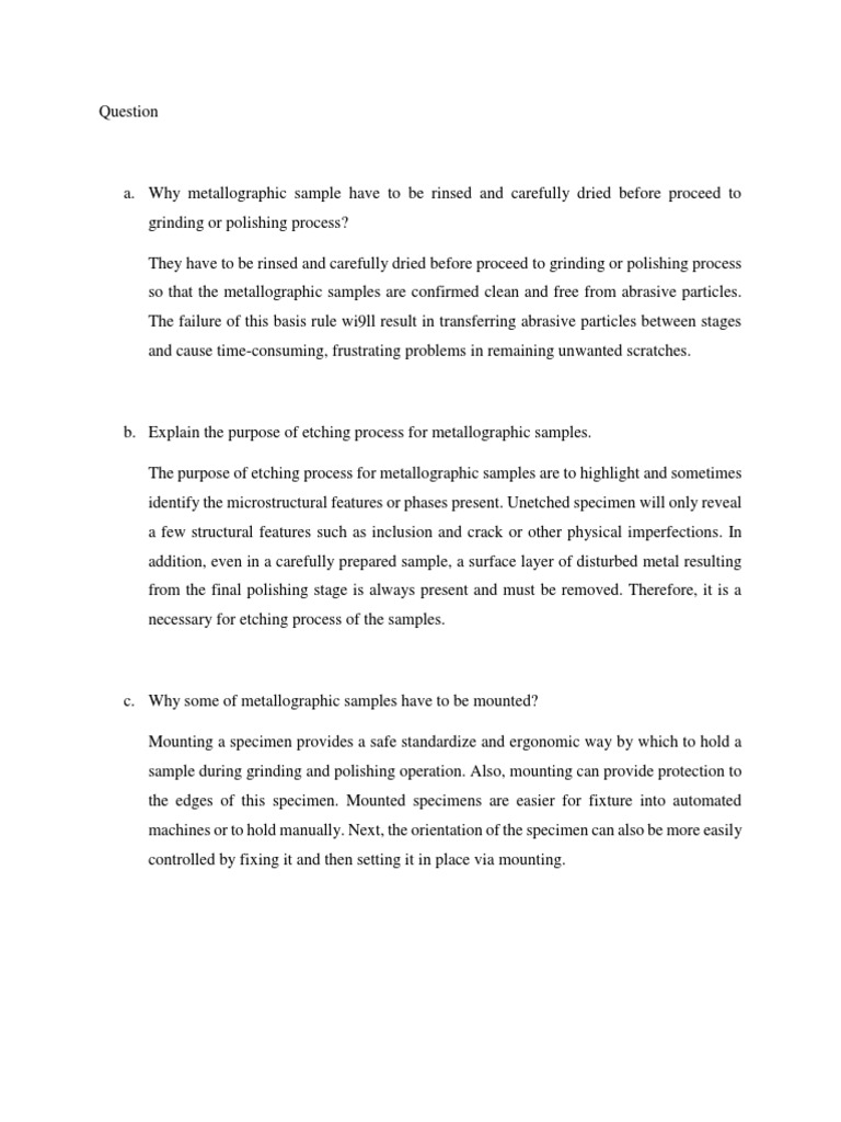 Chapter 3 Question and Discussion | PDF | Physical Sciences | Metals