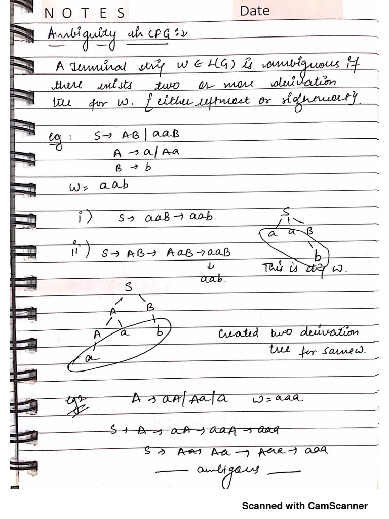 Ambiguity and Removal | PDF