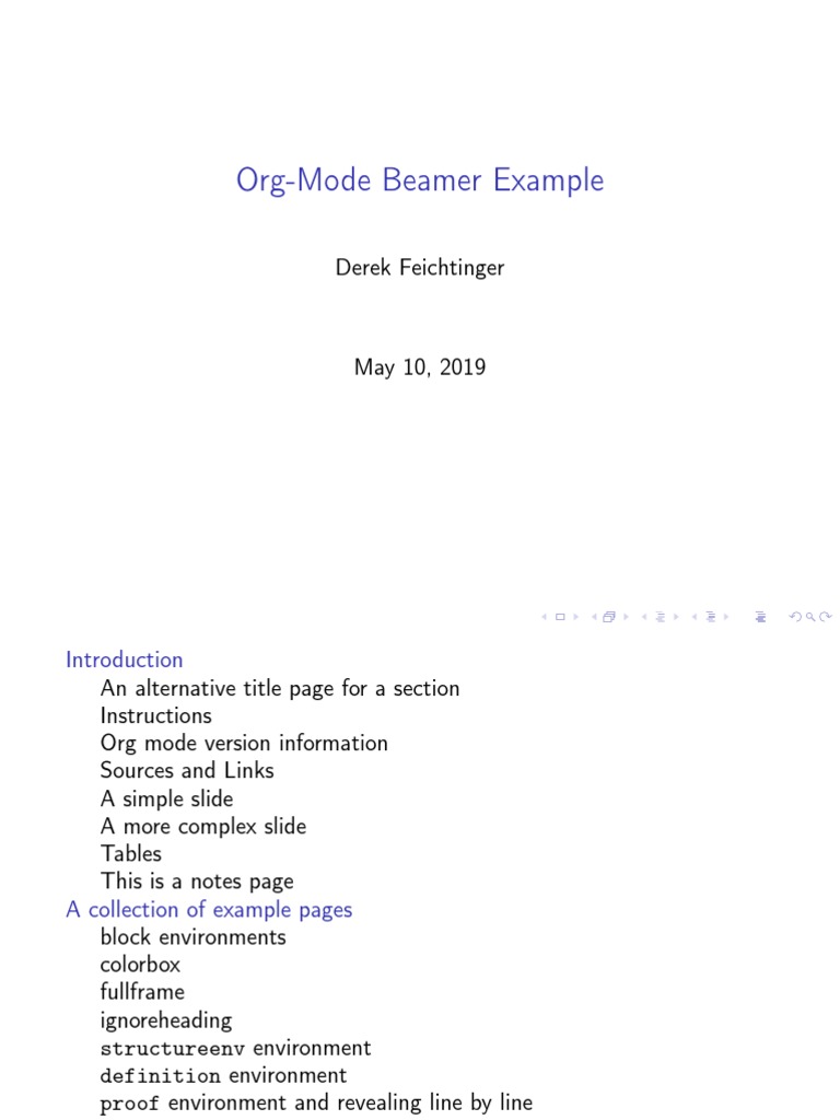 Beamer Example | PDF | Source Code | Software Development