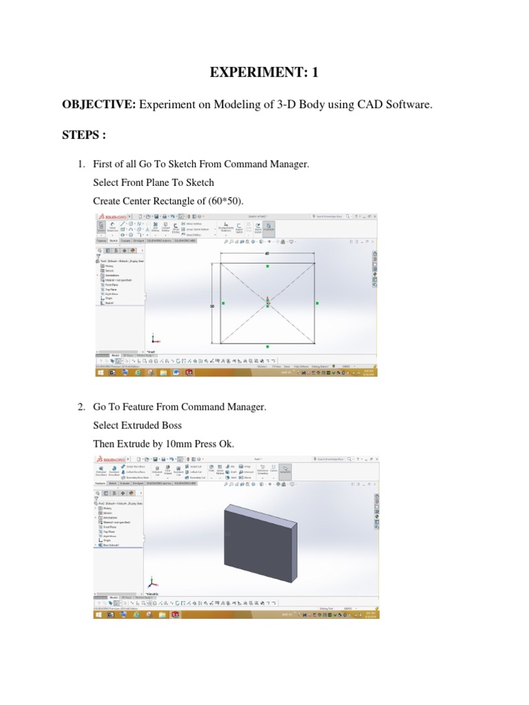 Modeling a 3-D Body with Extrusions, Ribs, and Mirroring in CAD ...