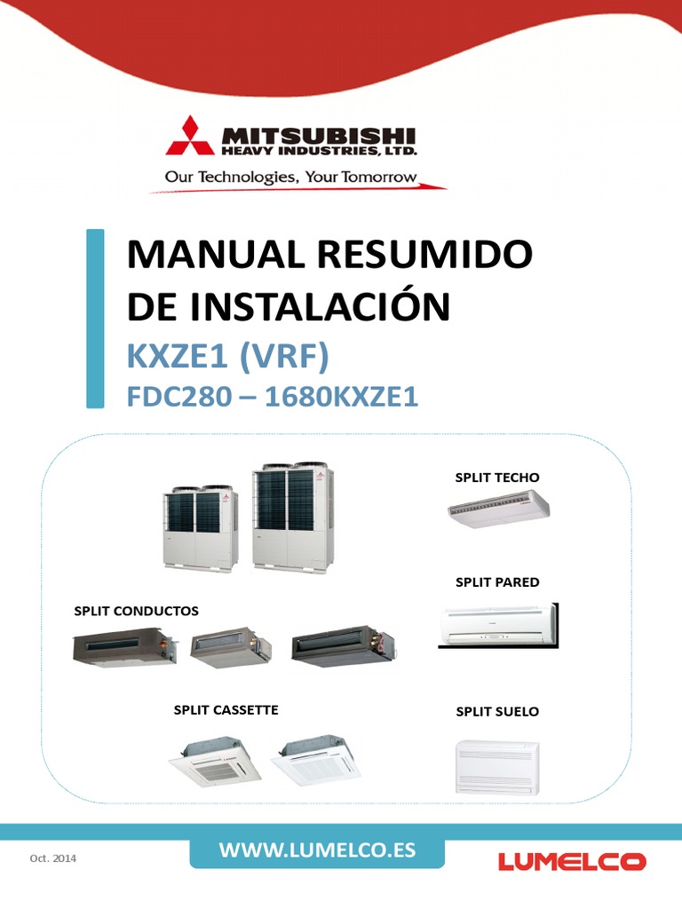 M.Instalacion - FDC280 1680KXZE1 Anexos | PDF | Vacío | Presión