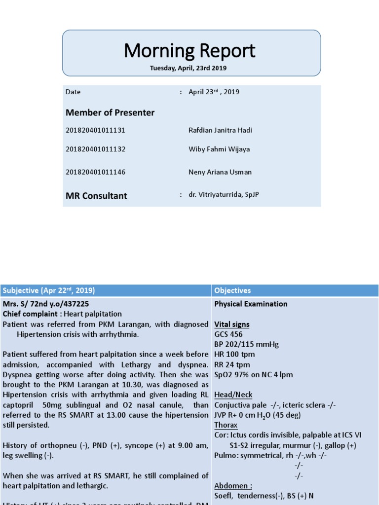POMR | PDF | Physiology | Epidemiology