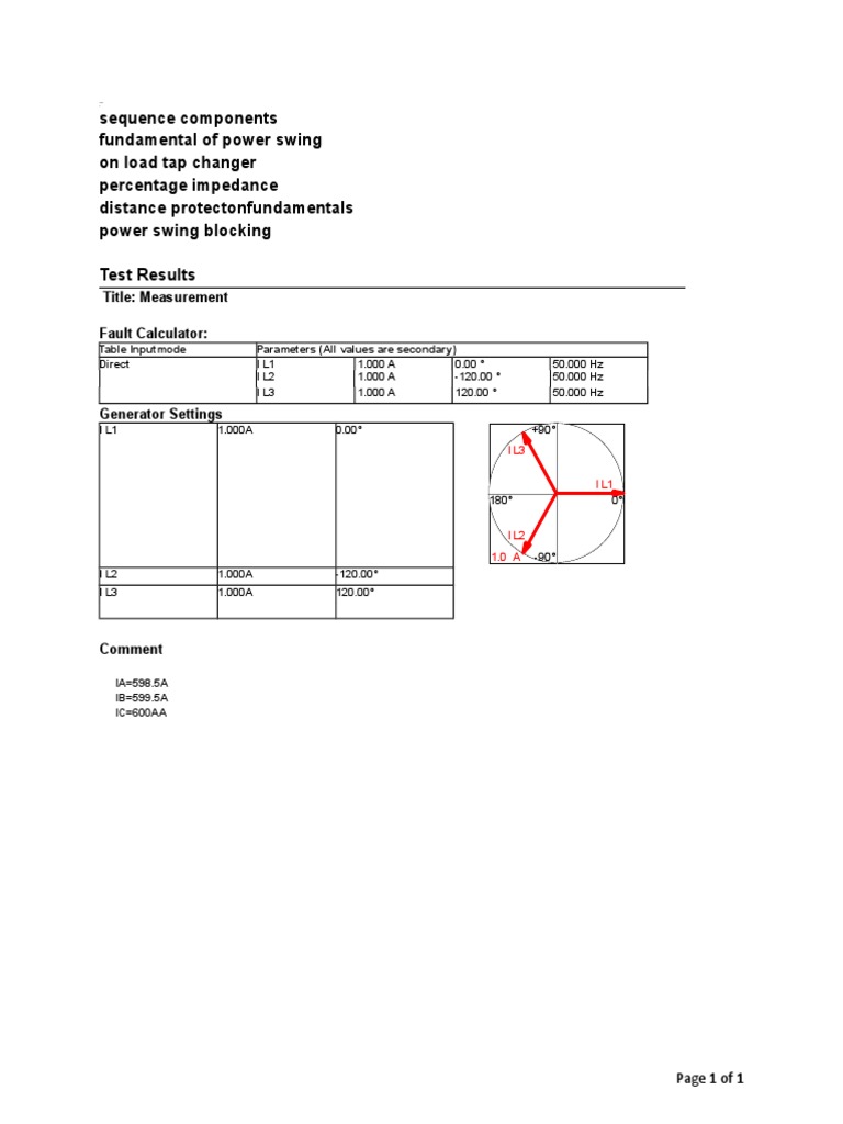 Sequence Components Fundamental of Power Swing On Load Tap Changer ...