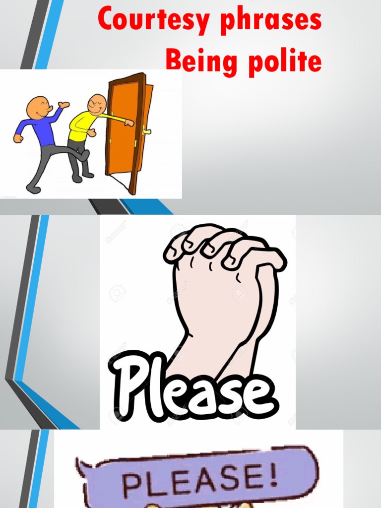 Courtesy Phrases For Kids | PDF | Language Mechanics